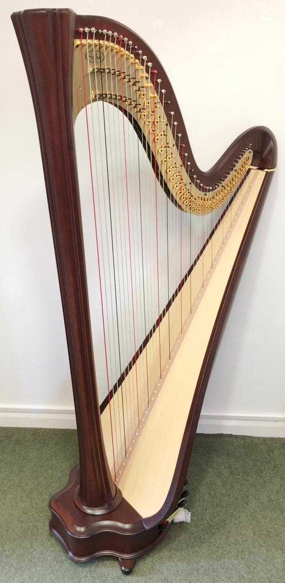 Daphne 47 SE Walnut Pedal Harp - P21541