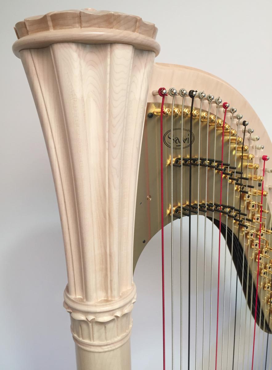 Diana 47 Pedal Harp in Natural Maple, with Minerva Gold soundboard ...