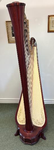 Aurora 47 Pedal Harp - Mahogany Polish Decorated - P23914 In Stock SALE ...