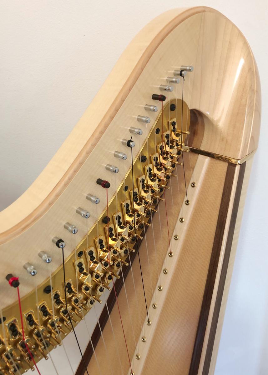 Aoyama Orpheus 46 Pedal Harp: Maple - in Stock