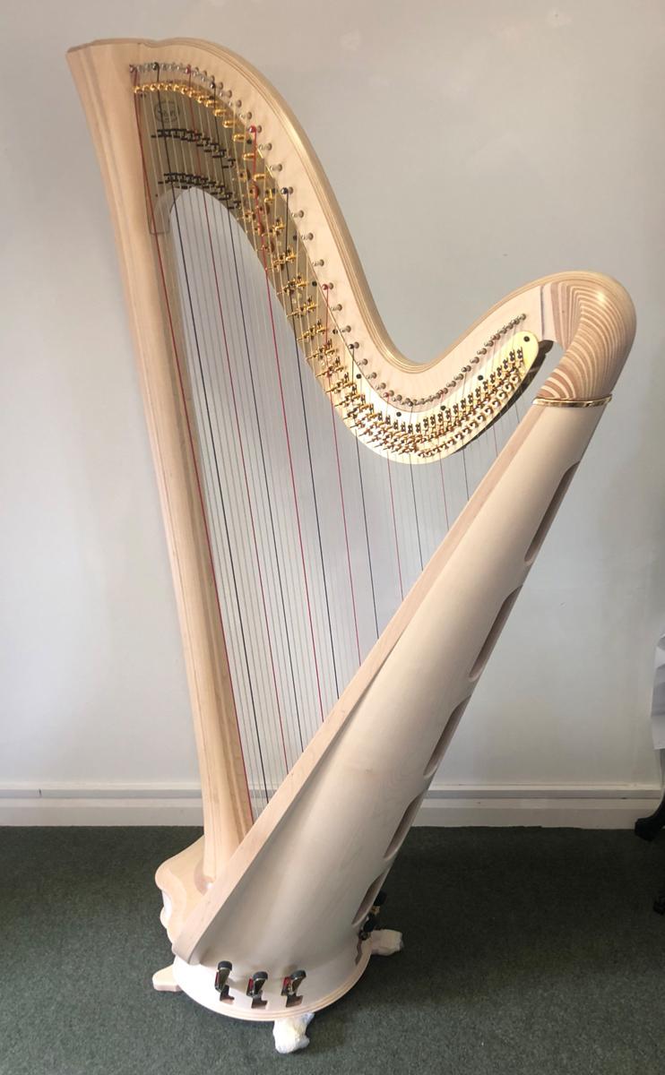 Salvi Daphne 47 SE Pedal Harp: Maple - Due - PTBC