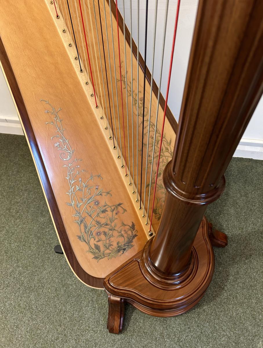Orpheus 47 Pedal Harp in Walnut - Second Hand 2020