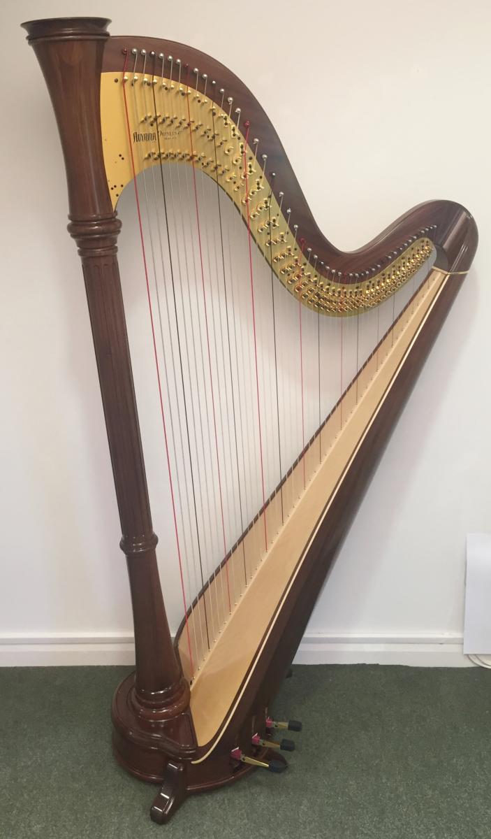 Orpheus 47 Pedal Harp in Walnut - in Stock