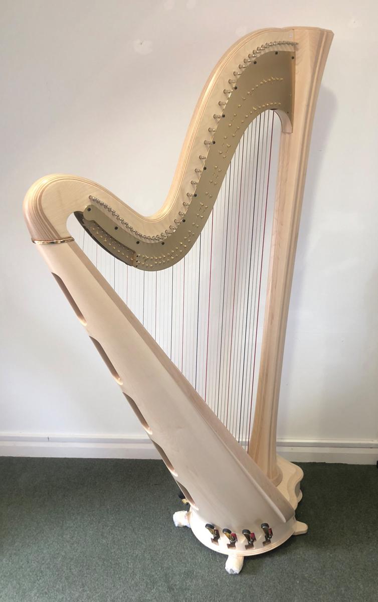 Salvi Daphne 47 SE Pedal Harp: Maple - Due - PTBC
