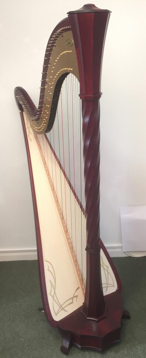 Apollo 47 Pedal Harp in Mahogany finish - P21100 - In Stock